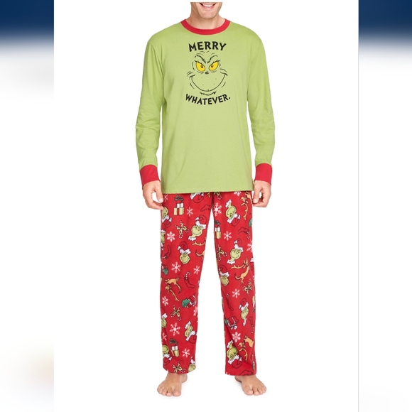 Grinch | Shirts | Matching Family Christmas Pajamas Mens 2piece Dr ...